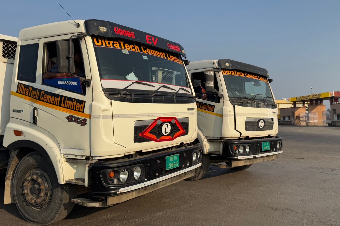 UltraTech ใช้รถบรรทุกไฟฟ้า